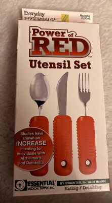 Power Of Red Everyday Essentials Complete Bendable Utensil Set of 3 | eBay