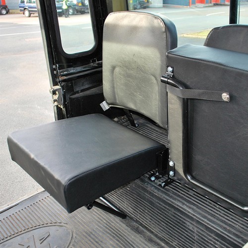 Land Rover Defender (Upto 2007) Rear Inward Facing Folding Seat - Black ...