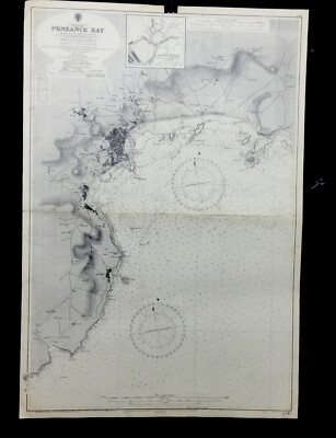 1900-Now - Vintage British Admiralty Chart Map England