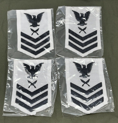 4 US Navy Rate Yeoman 1st Class Petty Officer Rank Patches USN YN1 | eBay