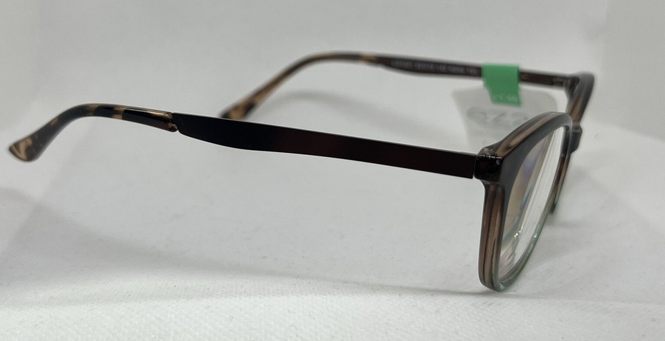 Foster Grant ez2c designer Nellie Reading Glasses blk with Green accent ...