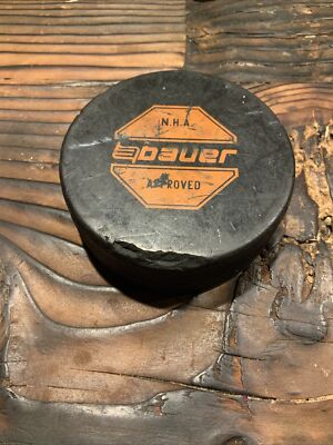 Vintage Bauer Hockey Puck NHL | eBay