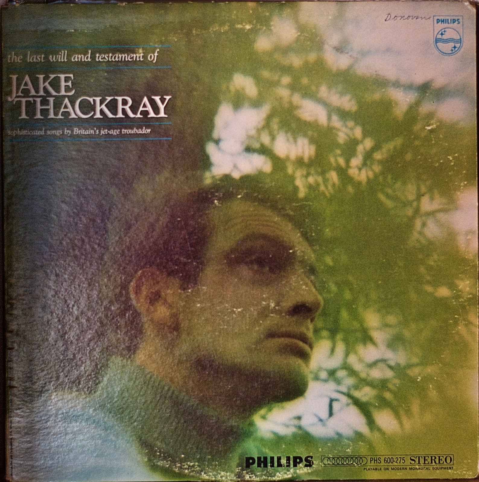 JAKE THACKRAY: The Last Will and Testament of-1967LP Singer/Songwriter ...