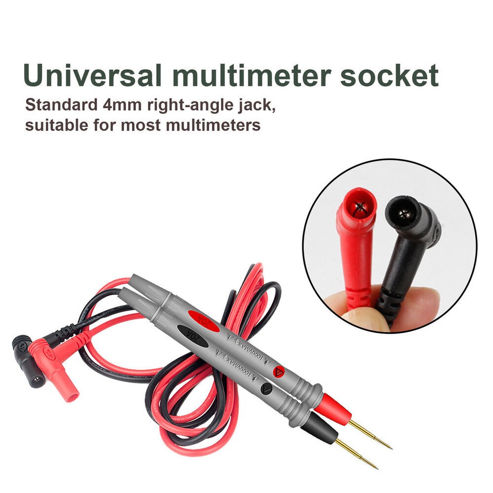 2Sets Multimeter Test Leads for Fluke Meter Electrical Alligator Clip ...