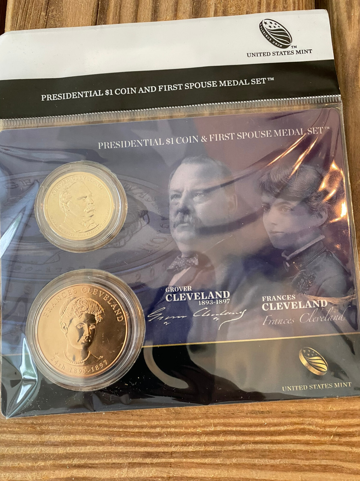 Presidential 1$ First Spouse Medal Set - Grover Cleveland and Frances ...