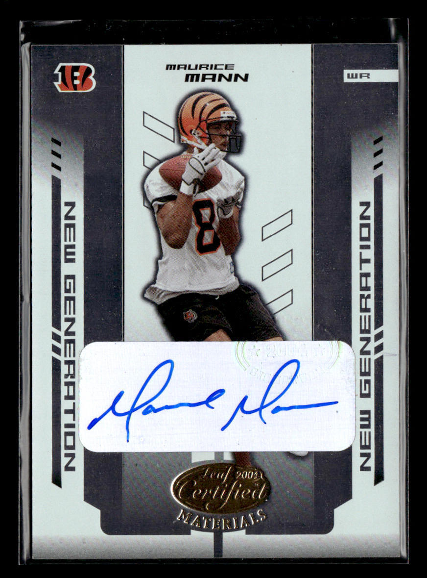 2004 Leaf Certified Materials #188 Maurice Mann #/1000 | eBay