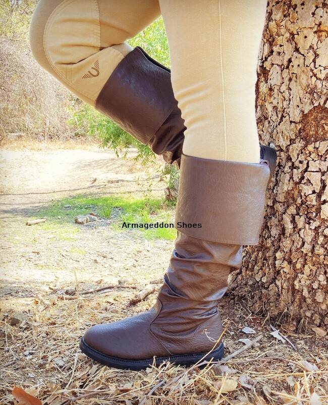 Renaissance Costume Boots Adult Knight Boots - Tall Medieval ...