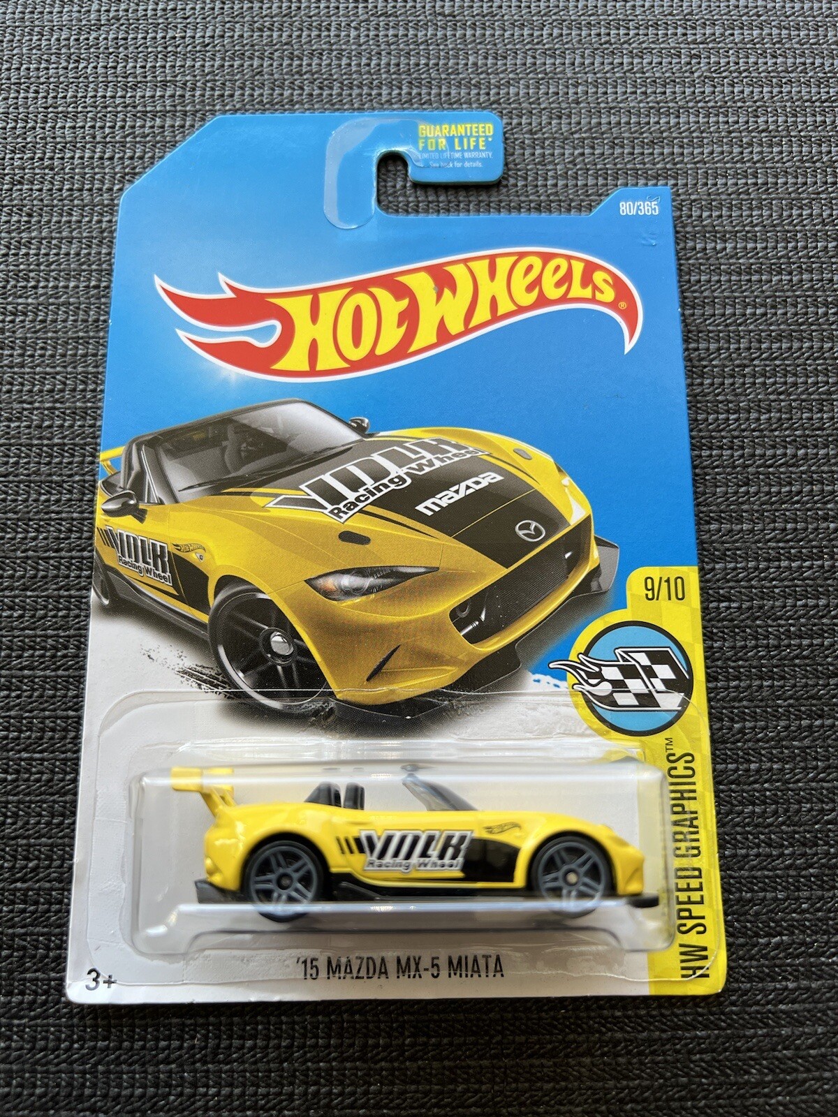 Hot Wheels ‘15 Mazda MX-5 Miata Yellow HW SPEED GRAPHICS VOLK Racing ...