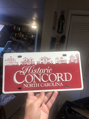 1980s Concord North Carolina License Plate Booster License Plate ...