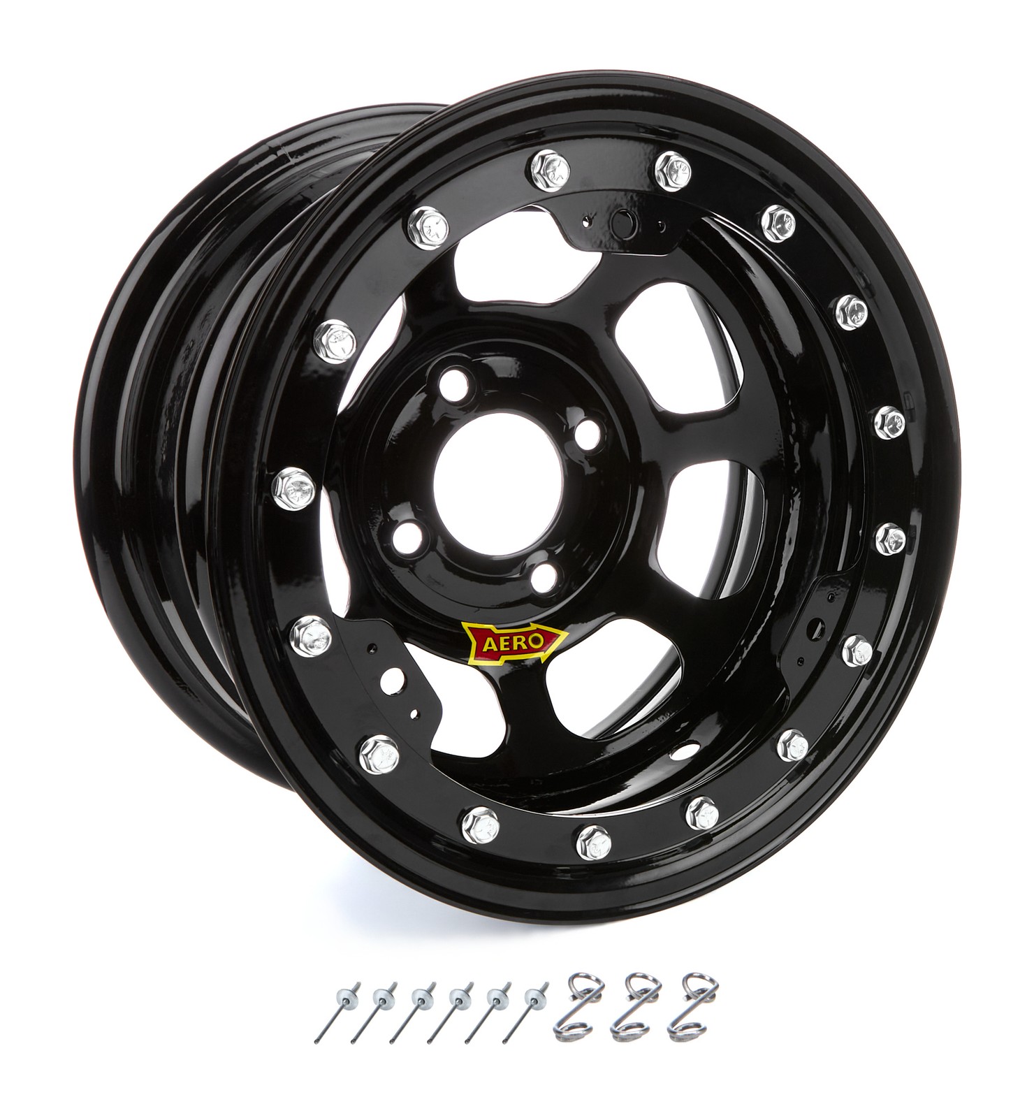 Aero Race ARW33-184220B Powder Coated Black Steel 13 Inch Wheel Rim 4x4 ...