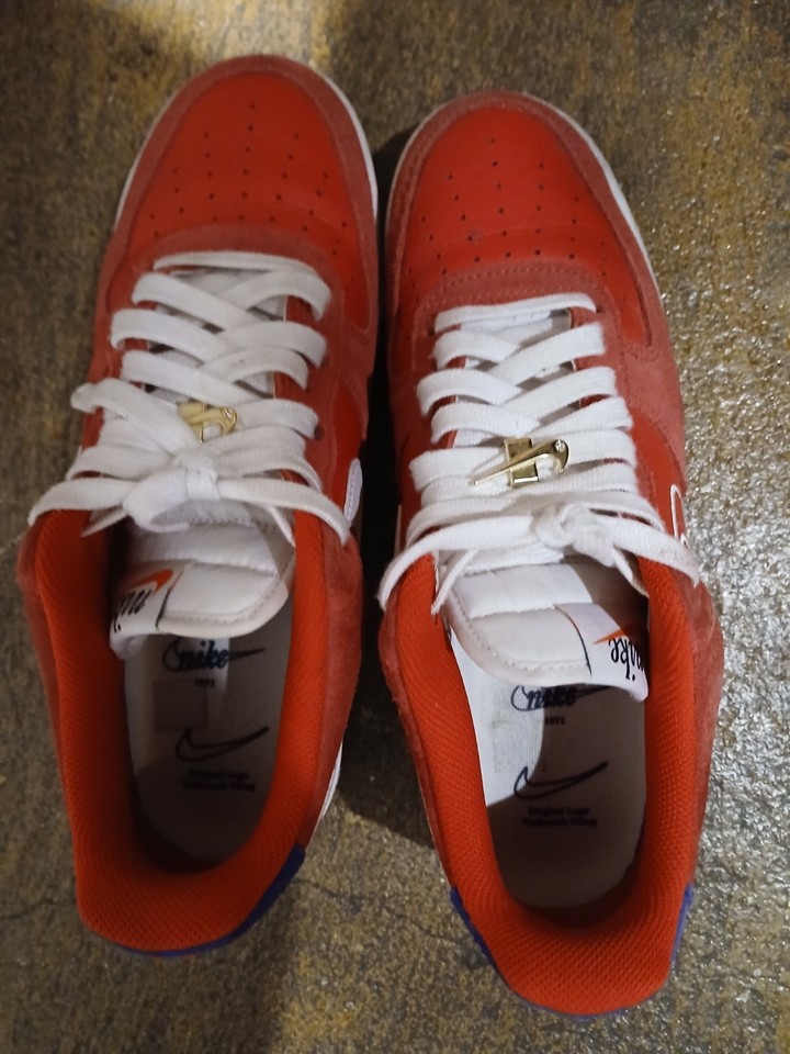 NIKE AIR FORCE ONES size 9.5 mens RED, WHITE & BLUE 💙 EUC NO BOX ...