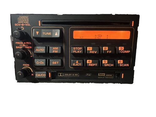 Corvette Bose Gold AM FM CD player Cassette Rebuilt 1992 93 $75 for ...