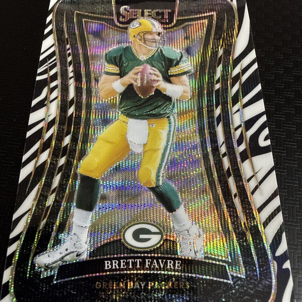Brett Favre 2024 Panini Select Suite Level Zebra Prizm SSP Packers Case ...