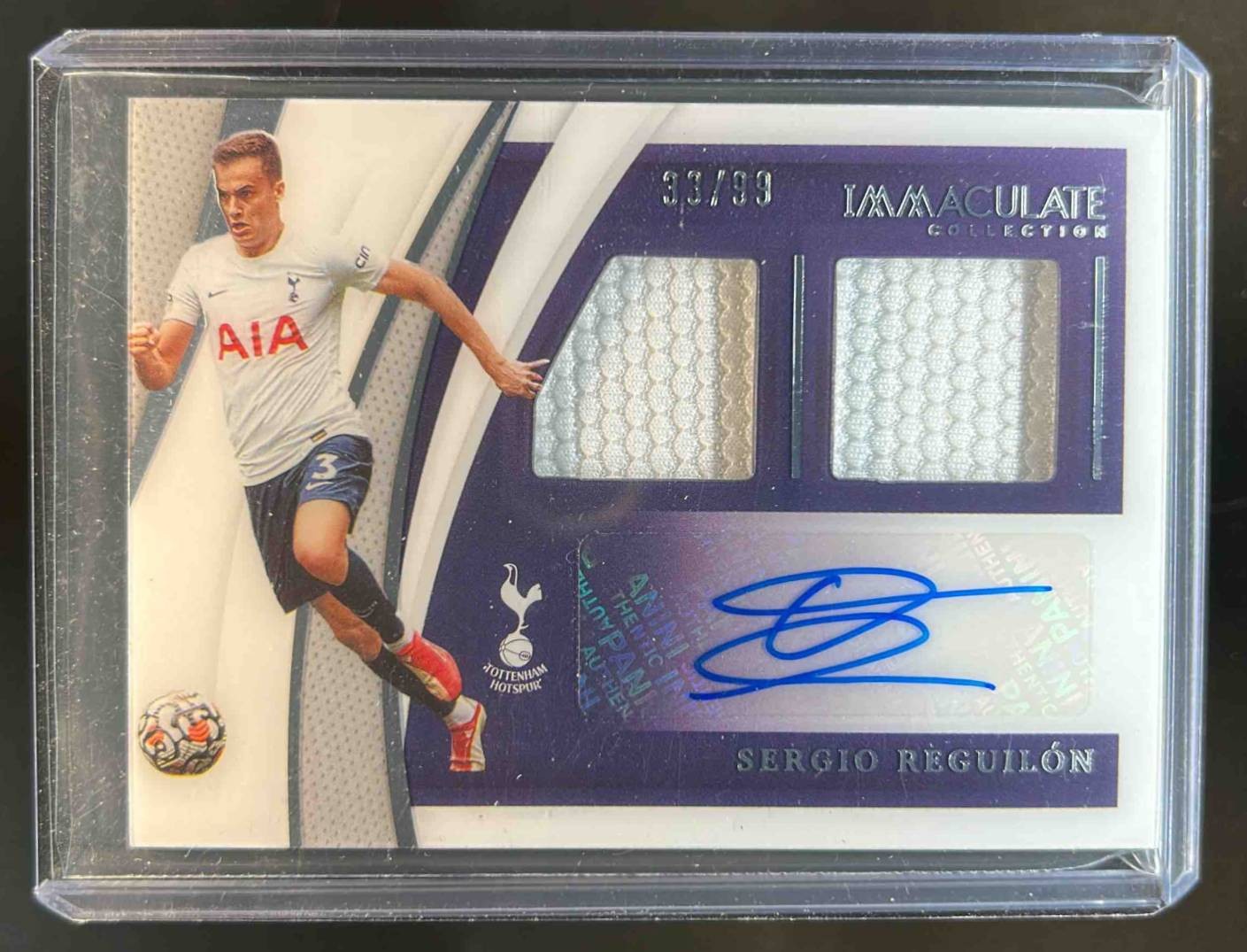 Sergio Reguilon 2021 Immaculate #DU-SRE Dual Swatch Autographs Premier League /10 Price Guide ...