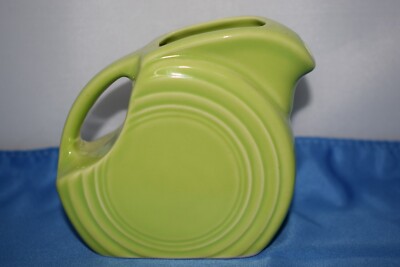 Fiesta Chartreuse Disk Pitcher Fiestaware cream 4OZ retired rare ...