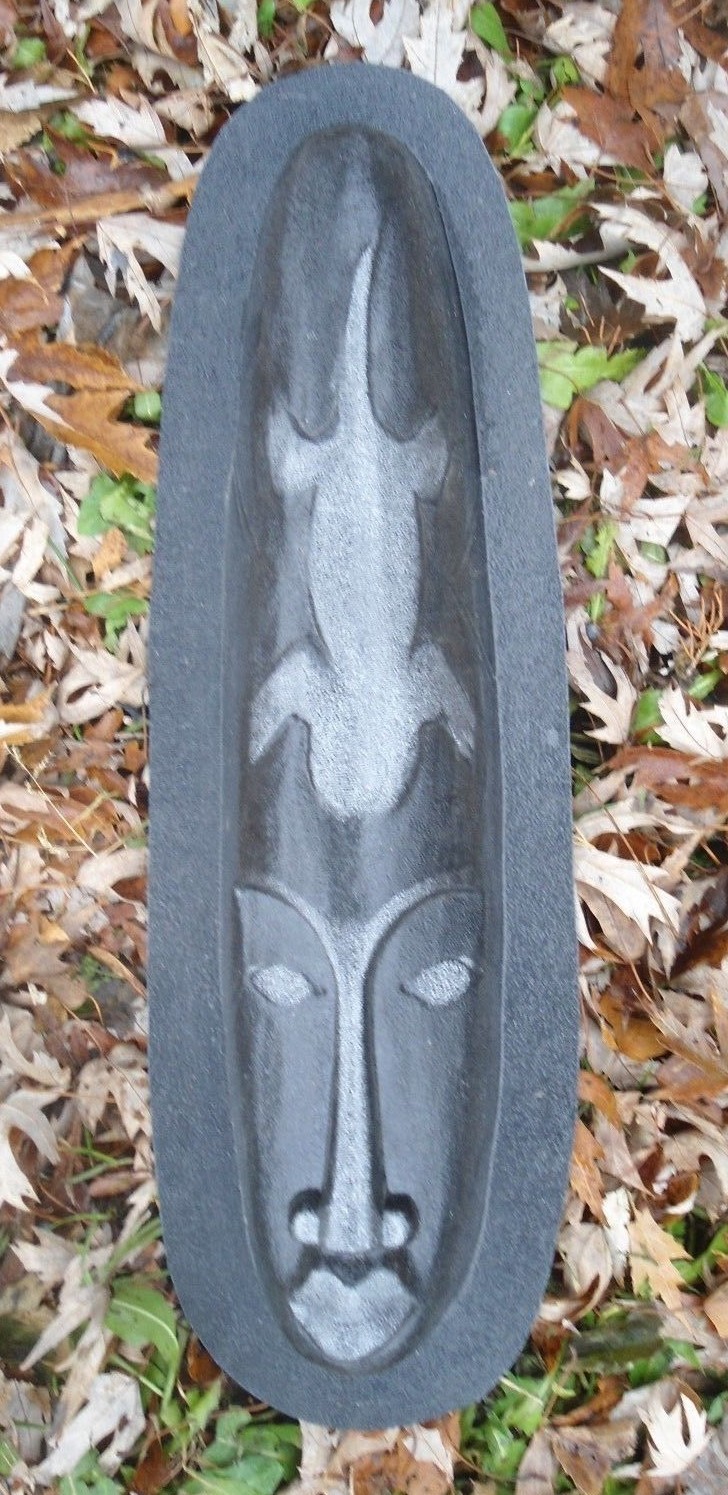 Tiki lizard concrete mold plaster cement plastic mould tropical 20" x 4 ...