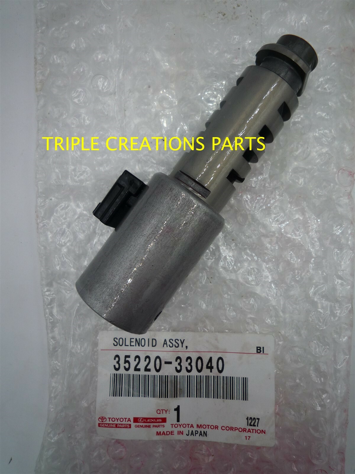 35220-33040 Genuine Toyota OEM Solenoid Assy Clutch Control No.2 ...