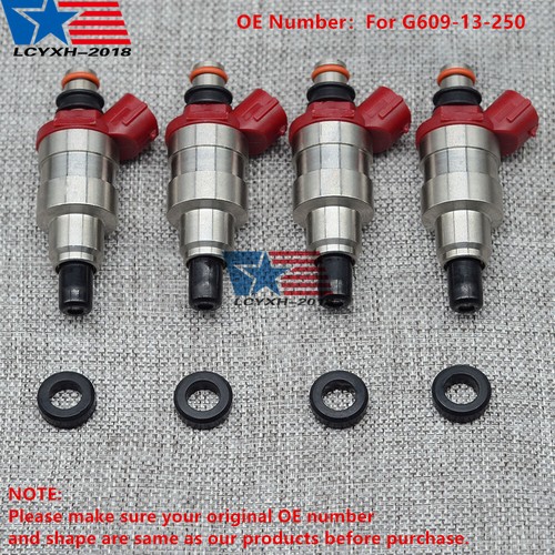 4X Fuel Injector For Mazda B2600 MPV High impedance flow match G609-13 ...