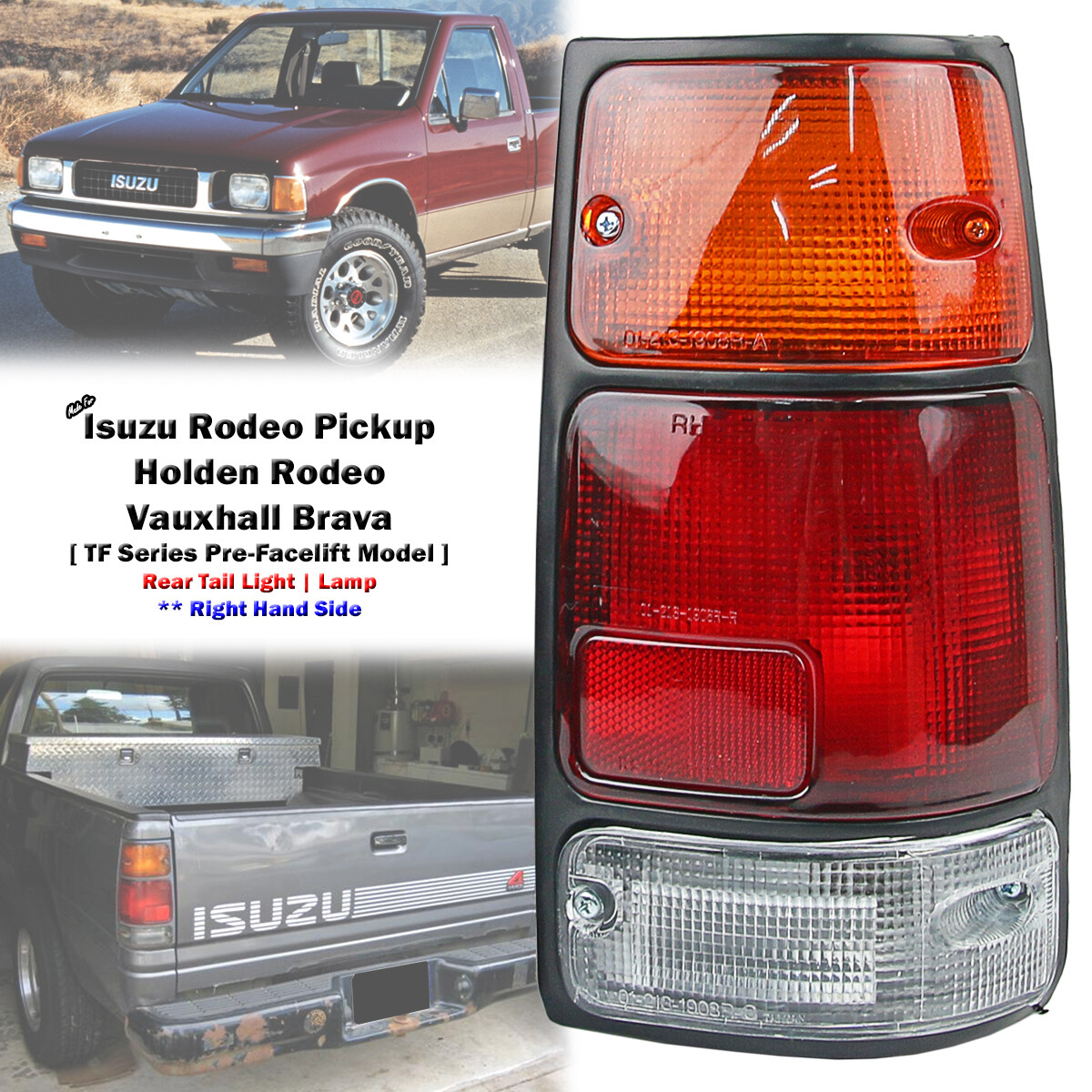 NEW Rear Right Hand Side Tail Light Lamp For Isuzu Pickup TF Chevy LUV ...