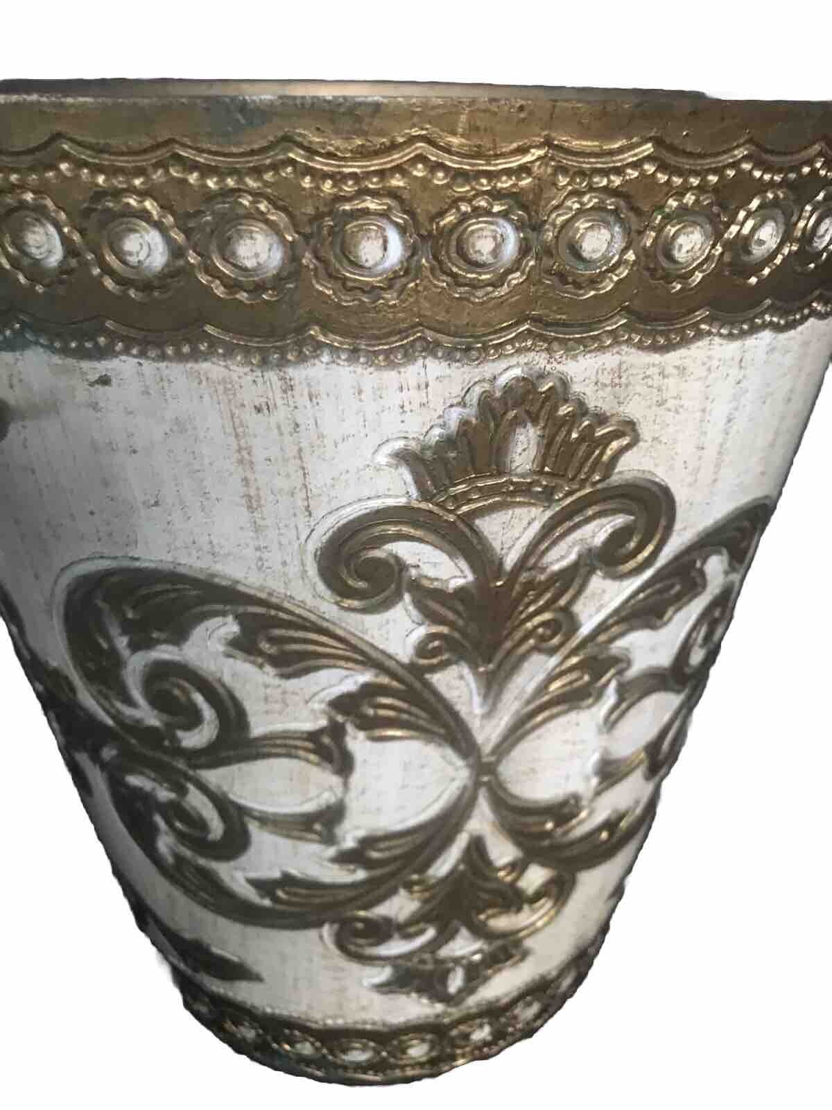 ITALIAN FLORENTINE GILT WOOD TRASH CAN WASTE BASKET MCM RARE 1960s | eBay