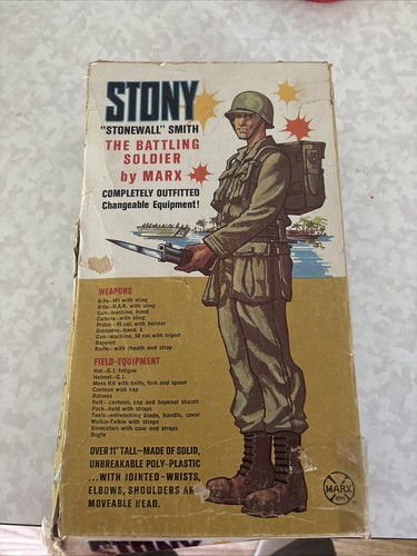 Vintage 1960’s Stony Stonewall Smith The Battling Soldier by Marx #2050 ...