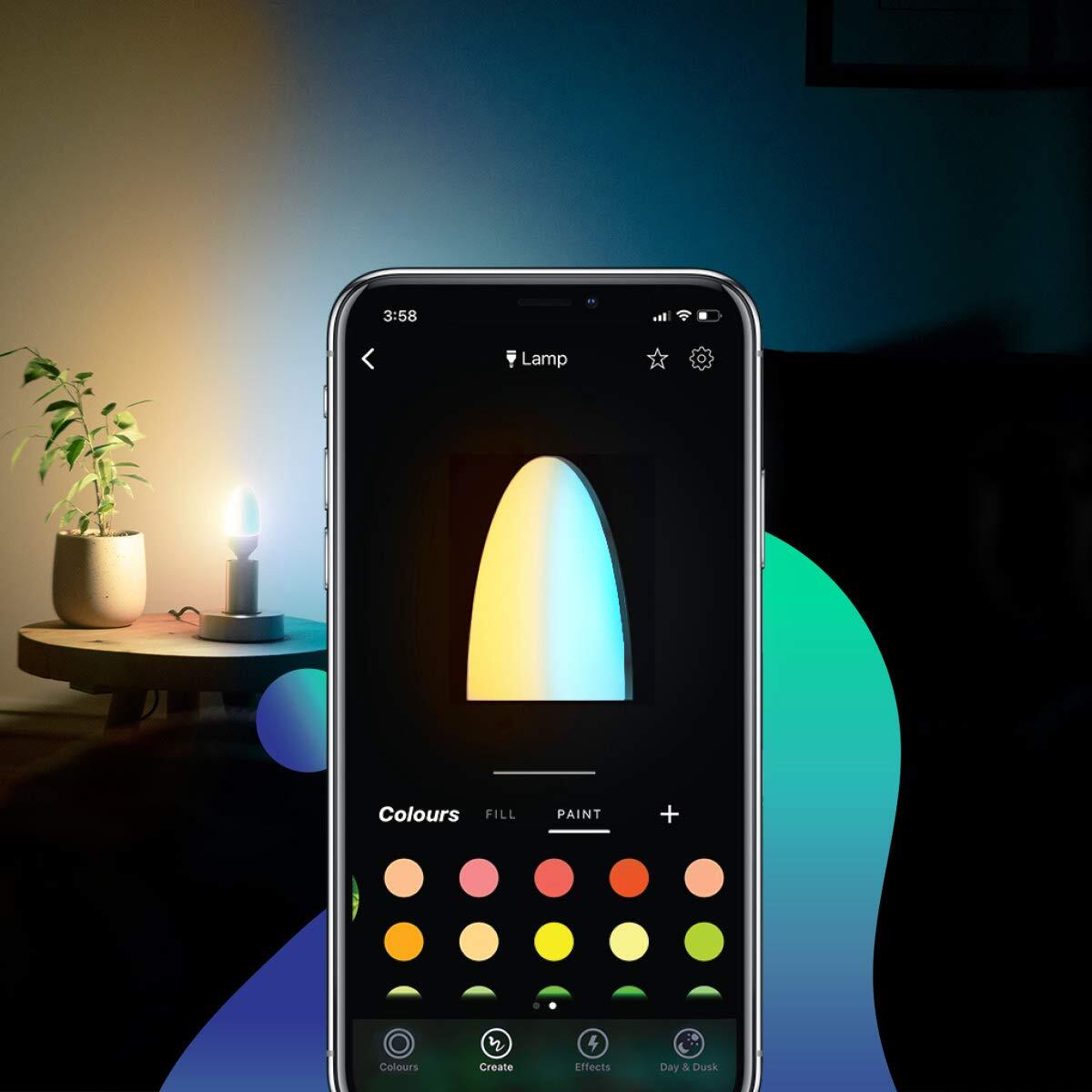 LIFX Candle Colour [B15 Bayonet Cap] Wi-Fi Smart LED Light Bulb ...