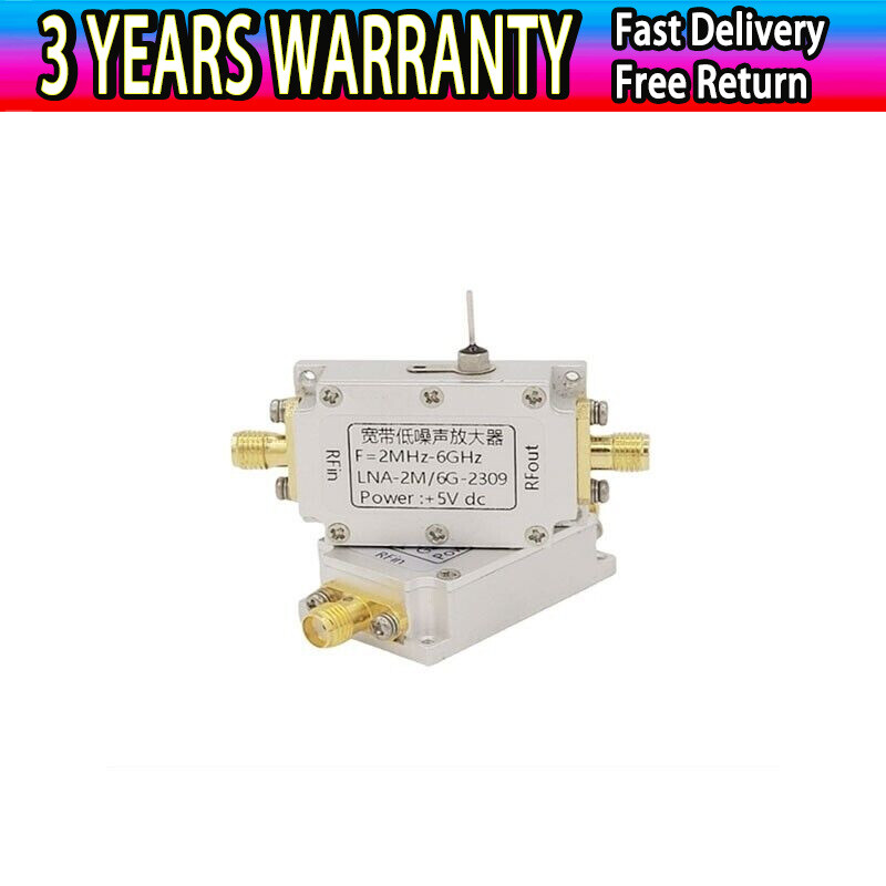 25dB RF LNA Low Noise Amplifier 2MHz-6GHz 50ohm RF Amp with SMA Female ...