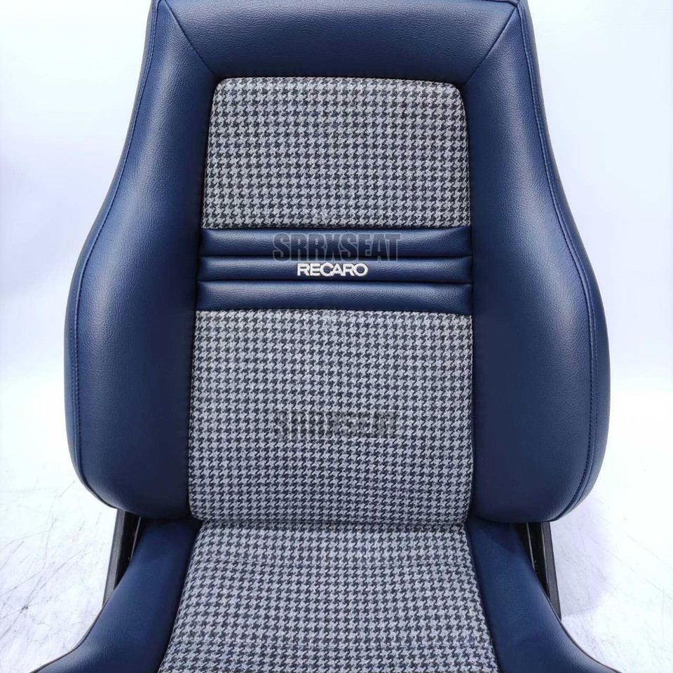 【1 PAIR】AUTHENTIC RECARO LSB NAVY BLACK HOUNDTOOTH【US LOCATION NO ...