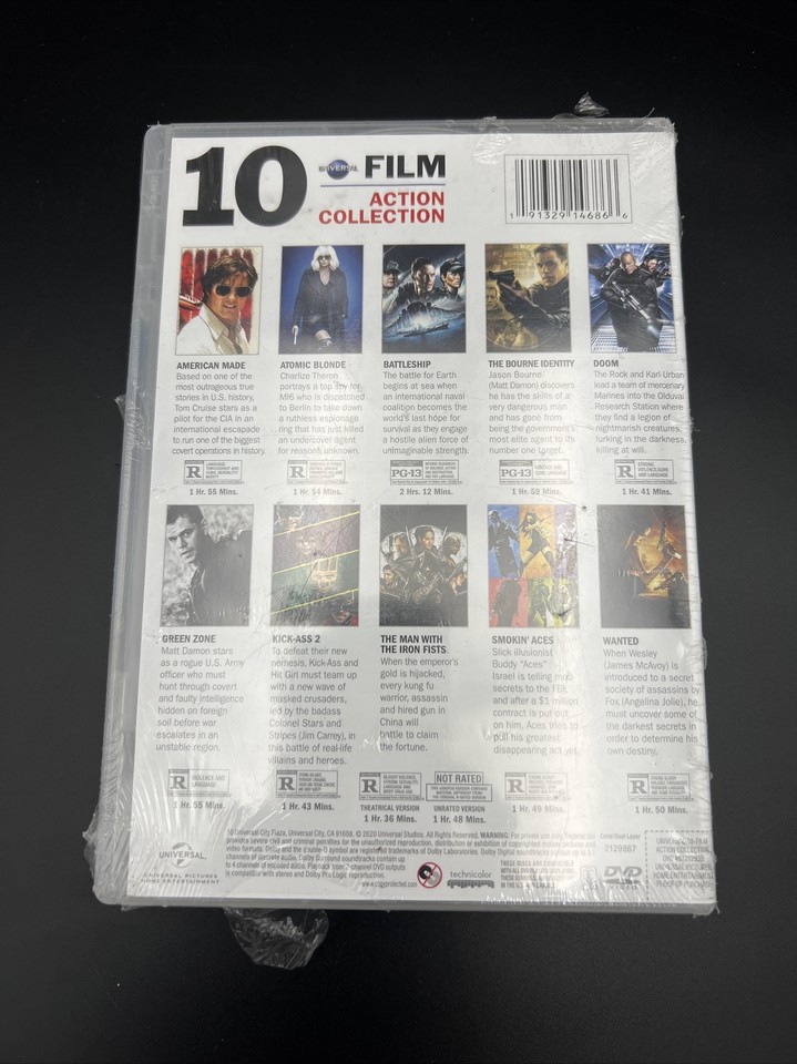 Universal 10-Film Action Collection [New DVD] Boxed Set Sealed ...