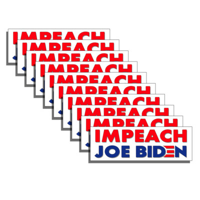 Impeach Joe Biden Bumper Sticker Pro Trump Bumper Stickers 10 PACK 9 ...
