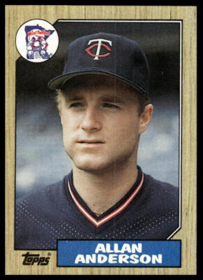 1987 Topps #336 Allan Anderson | eBay