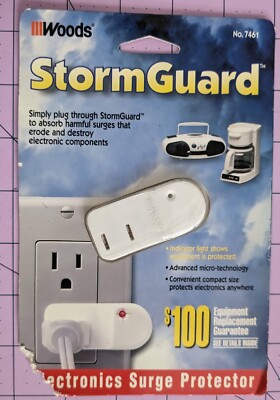 Storm Guard Electronics Surge Protector #7461 2 Line Protection Max ...