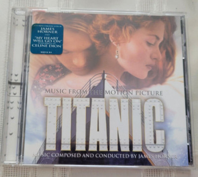 Titanic CD Soundtrack James Horner Score Celine Dion My Heart Will Go ...