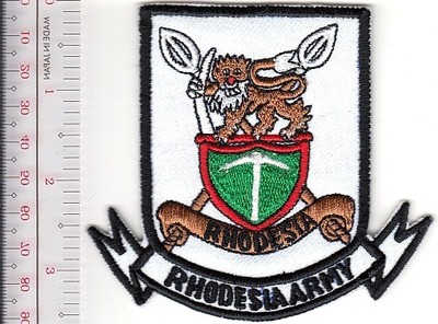 Rhodesia Security Forces Rhodesian National Army Crest sm white | eBay