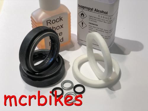ROCK SHOX Pike 35mm Lower Leg Service Kit - Dust /Foam Seals - Fluid ...