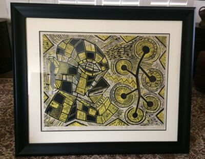 Richard Basil Mock, 1985, Rare Print, Signed - "Outrageous" (shown w ...