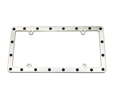 Billet Aluminum License Plate Frame |Thick Riveted Design | Heavy Duty ...