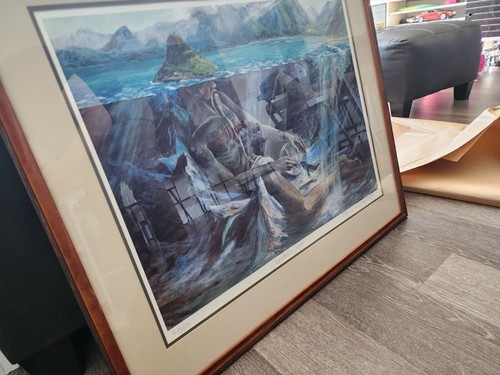 Framed Chinaman's Hat Dean Howell Art LE 8/550 30" x 36" 1988 Print | eBay
