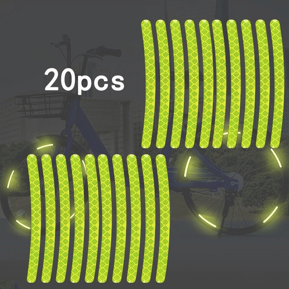 Wheel Reflective Sticker Outdoor 90*7mm Bicycle Cycling Decal ...