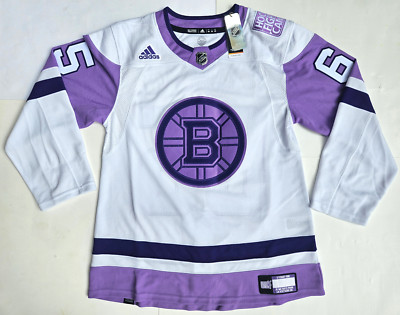 Adidas NHL Boston Bruins Hockey Fights Cancer Corey 65 Jersey Mens 50 ...
