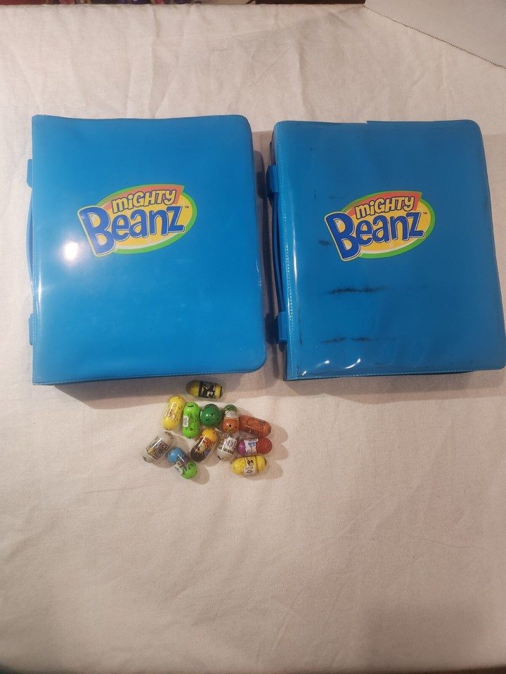 Mighty Beanz LARGE Mixed Lot of 112 Wobble Bean Toys with Two Blue ...