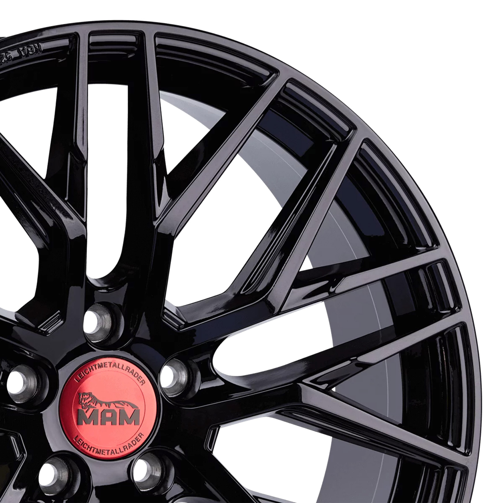 18 Zoll MAM RS4 Alufelgen Schwarz Glanz 5x112 Neu für VW Golf 7 VII Typ ...