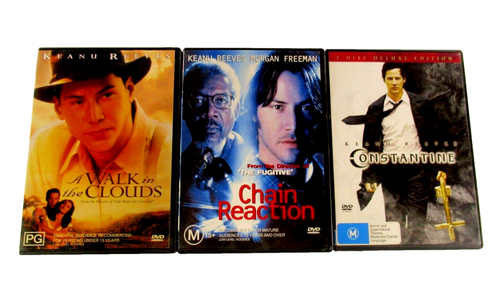 Keanu Reeves Movie Bundle Walk in The Clouds-Chain Reaction-Constantine ...