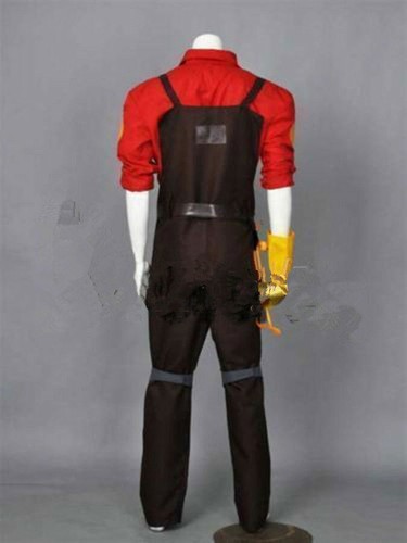 Team Fortress 2 Red Engineer Suit Uniform Cosplay Costume Custom Made ...