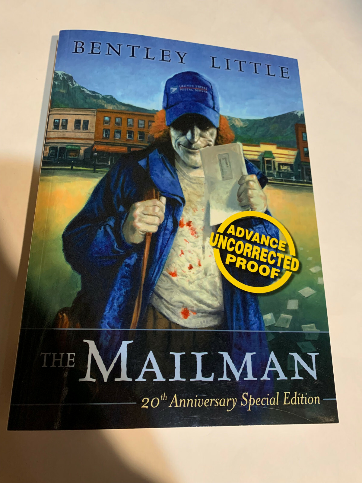THE MAILMAN BENTLEY LITTLE 20TH ANNIVERSARY rare BOOK NOVEL UNCORRECTED ...