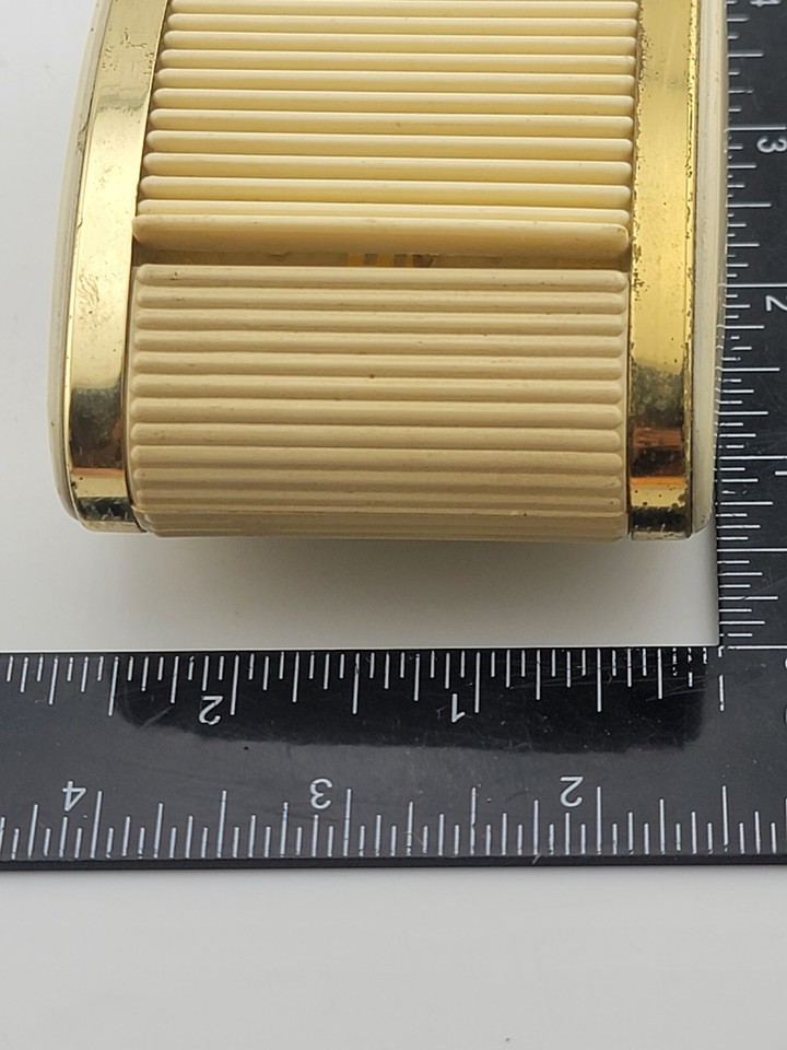 MID-CENTURY WESTCLOX GOLD STARBURST NUMBERS. SLIDE & GO ALARM CLOCK ...