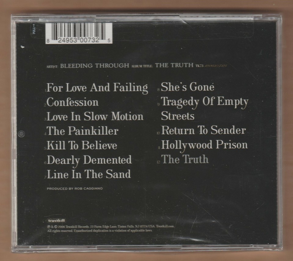 BLEEDING THROUGH cd The Truth 2006 Trustkill Clean Vers NEW Sealed 824953007325* | eBay