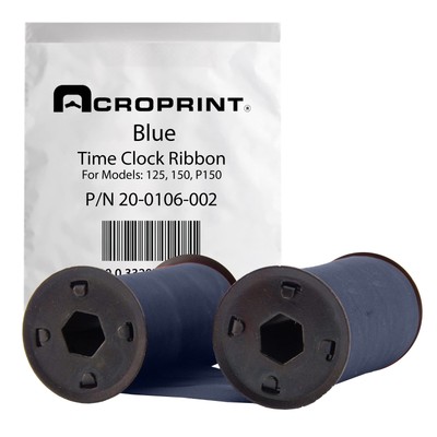 Acroprint 20-0106-002 Standard 125/150 Blue Ribbon Blue Time Clock ...