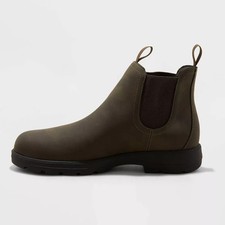 Goodfellow Huxley Faux Leather Casual Dress Black Chelsea Boots Men's ...