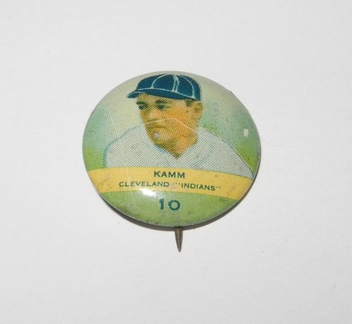 1932 Orbit Gum Baseball PR2 Button Pin #10 Willie Kamm Cleveland ...